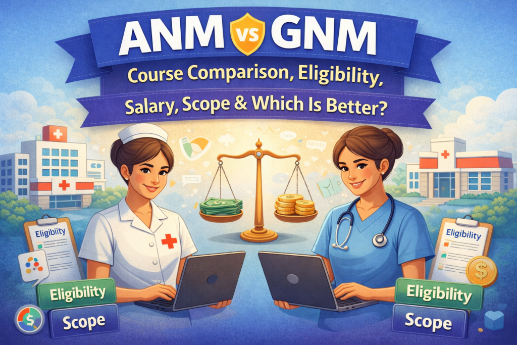 ANM vs GNM Course Comparison India 2026 – FindMyCollege – FindMyCollege