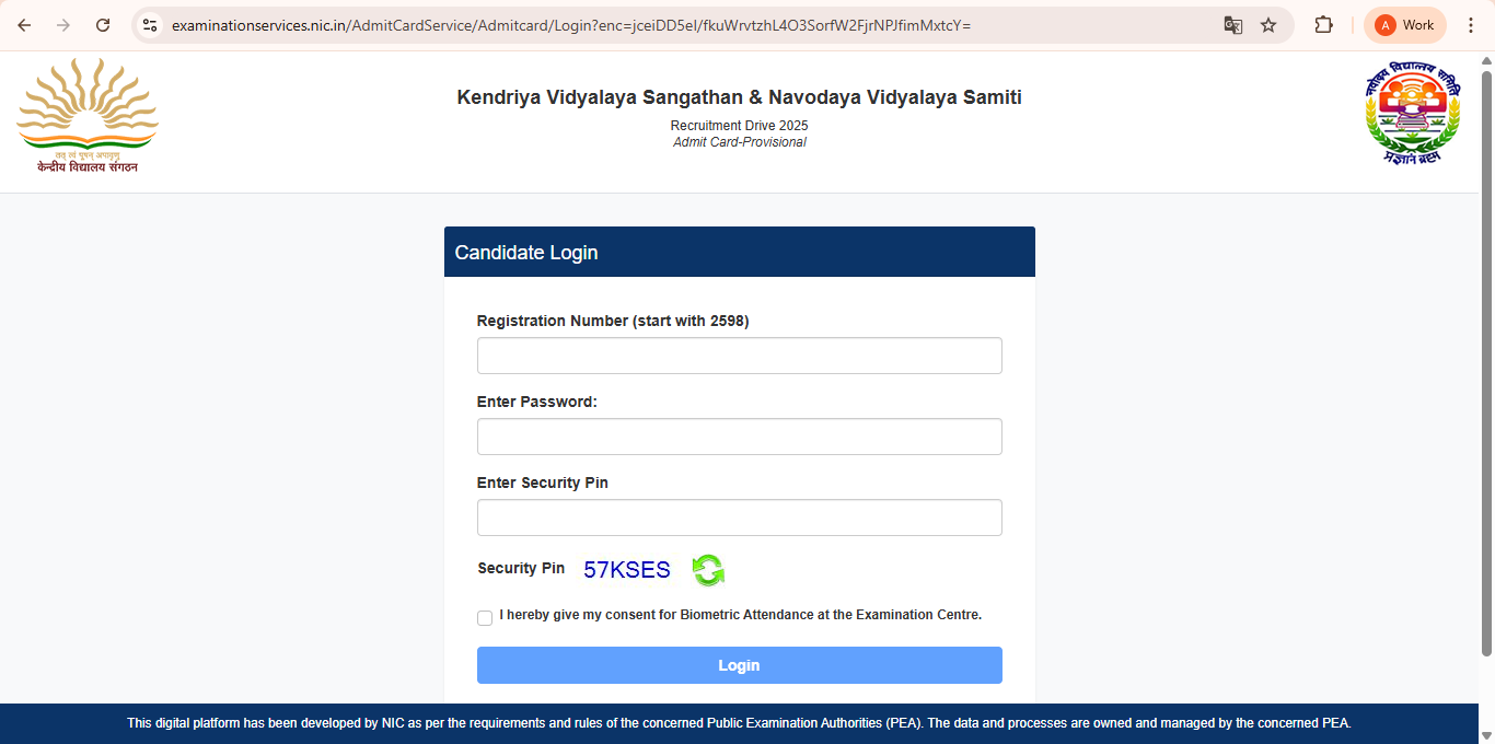 KVS Admit Card for 2026 Recruitment Exams Released: Directly Download ...