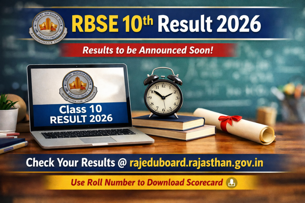 RBSE 10th Result 2026 Date & Time Live; How to Check Class 10 Result ...