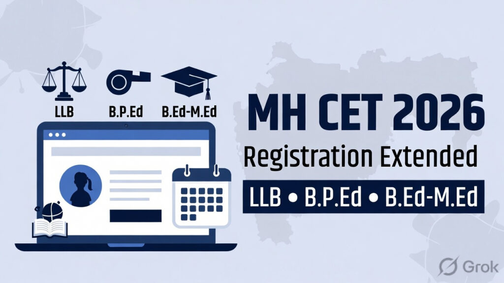 MH CET 2026 Registration Extended to March 3 for LLB (3-years), B.p.ed ...