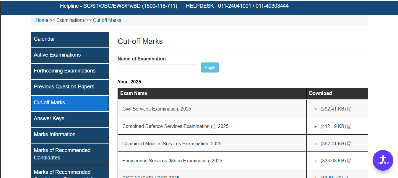 UPSC CSE 2025 Cutoffs Released for Prelims, Mains & Final ...