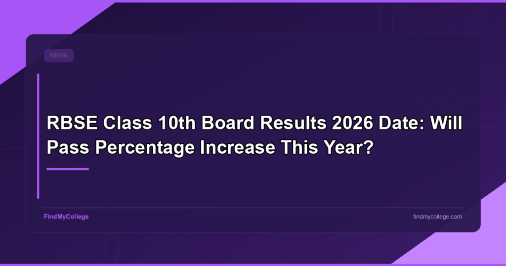 RBSE Class 10th Board Results 2026 Date: Will pass percentage increase ...