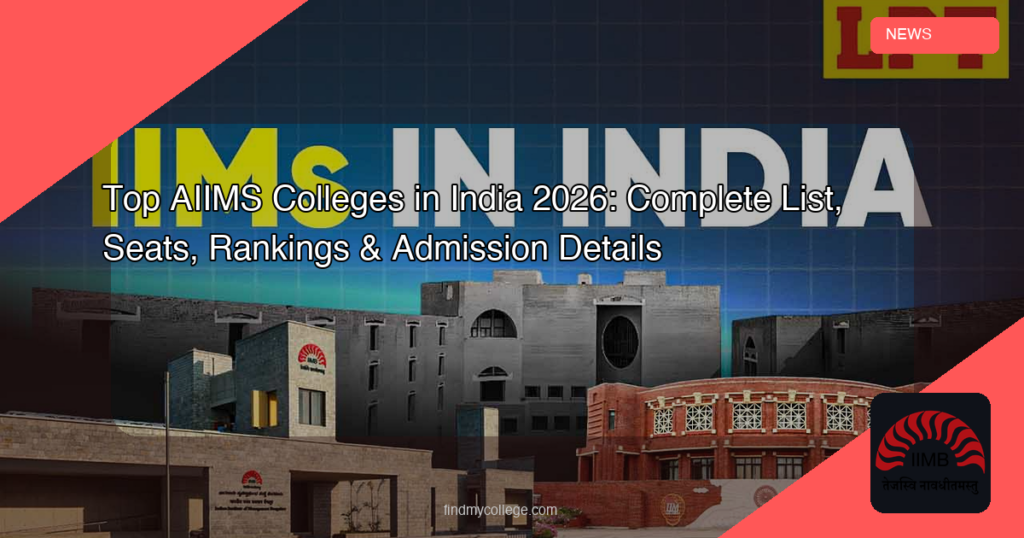 Top AIIMS Colleges in India 2026: Complete List, Seats, Rankings ...