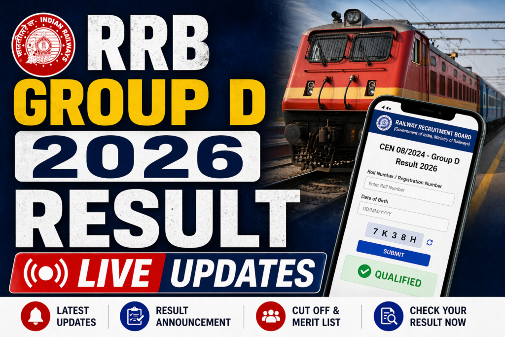 RRB Group D 2026 Result Shortly Live Updates: Region-wise Result, Cut ...