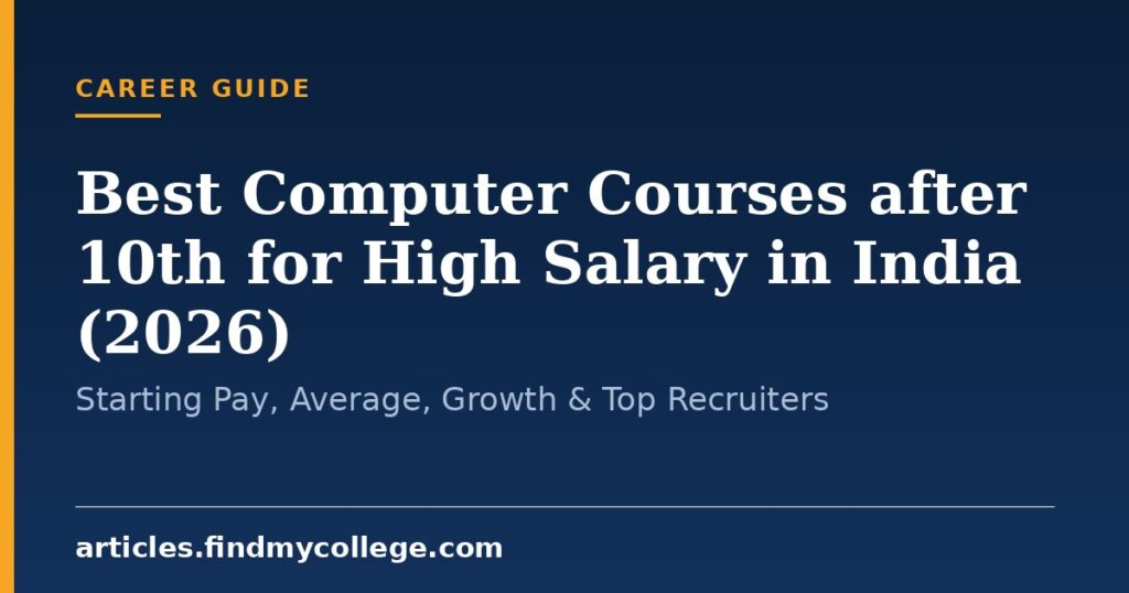Best Computer Courses after 10th for High Salary in India (2026 ...