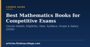 Best Mathematics Books for Competitive Exams: Course Details ...