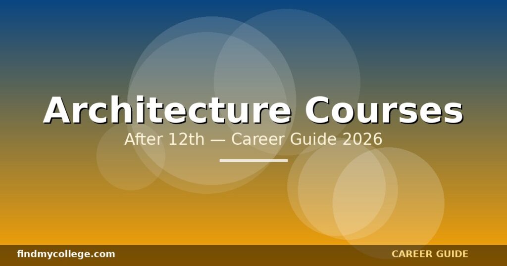Best Architecture Courses After 12th in India — Eligibility, Fees ...