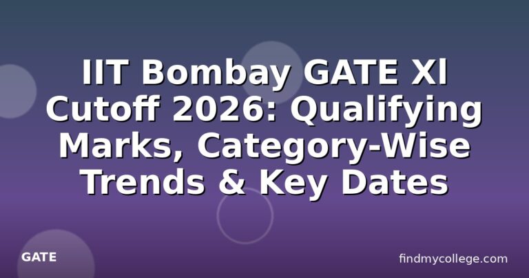 GATE Cutoff For IIT Bombay Civil Engineering: M.Tech Admissions ...