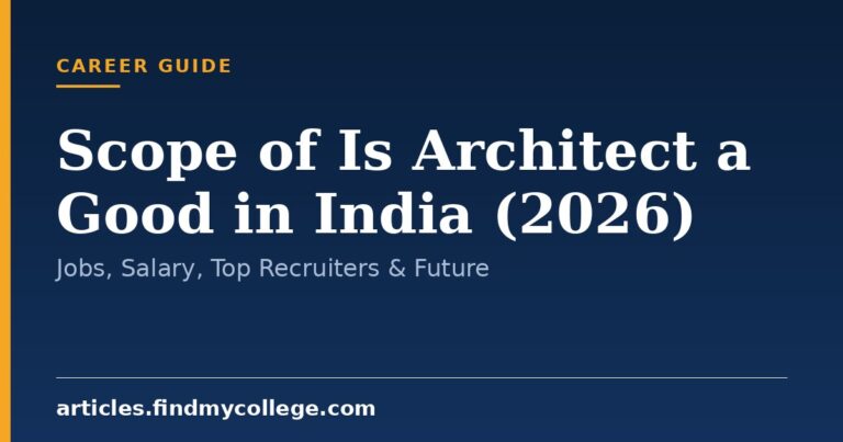 Scope of Is Architect a Good in India (2026): Jobs, Salary, Top ...