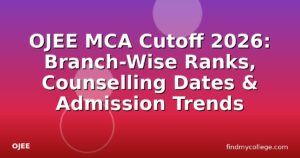 OJEE MCA Cutoff 2026: Branch-Wise Ranks, Counselling Dates & Admission ...