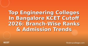 Top Engineering Colleges In Bangalore KCET Cutoff 2026: Branch-Wise ...