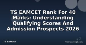 TS EAMCET Rank For 40 Marks: Understanding Qualifying Scores And ...